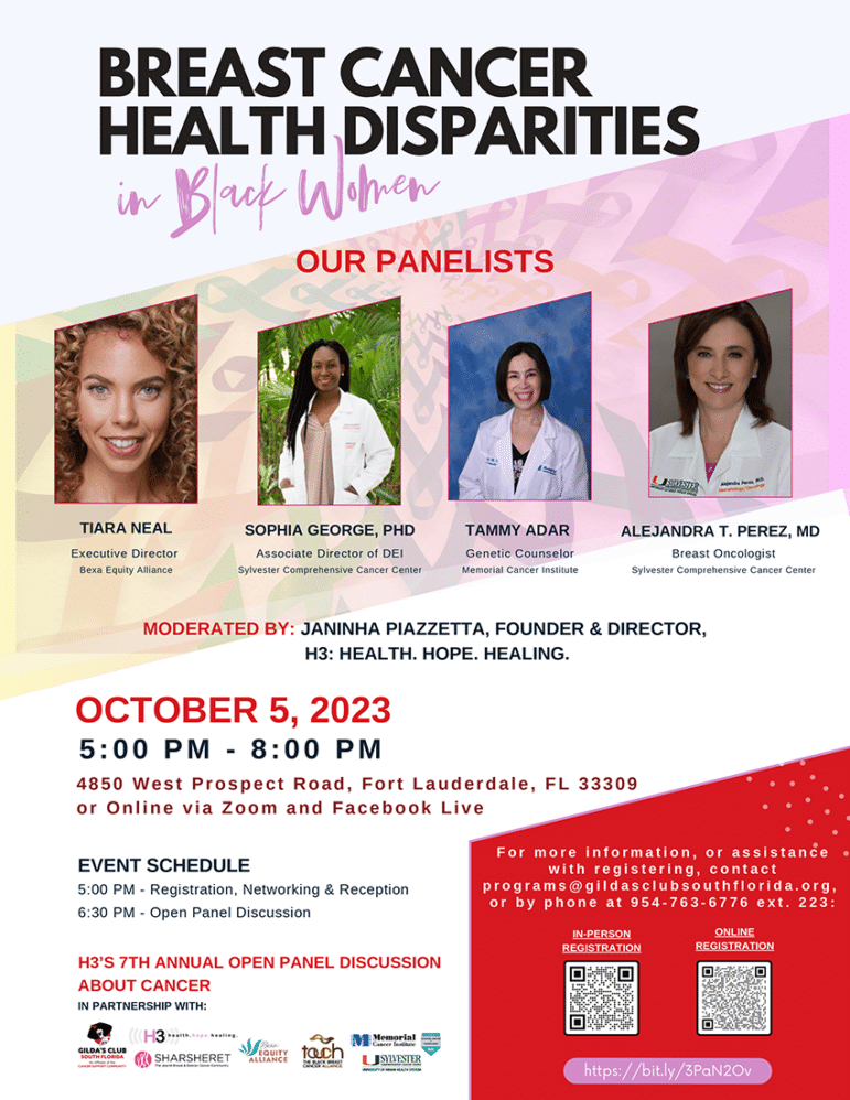 Racial Disparities in Breast Cancer: H3 Open Panel Discussion - Sharsheret